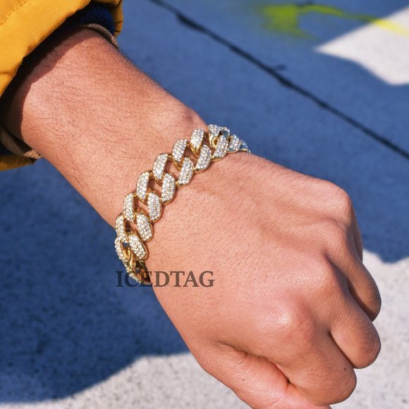 Accessories | Heavy Full Iced Out Necklace Bracelet Watch Set | Poshmark